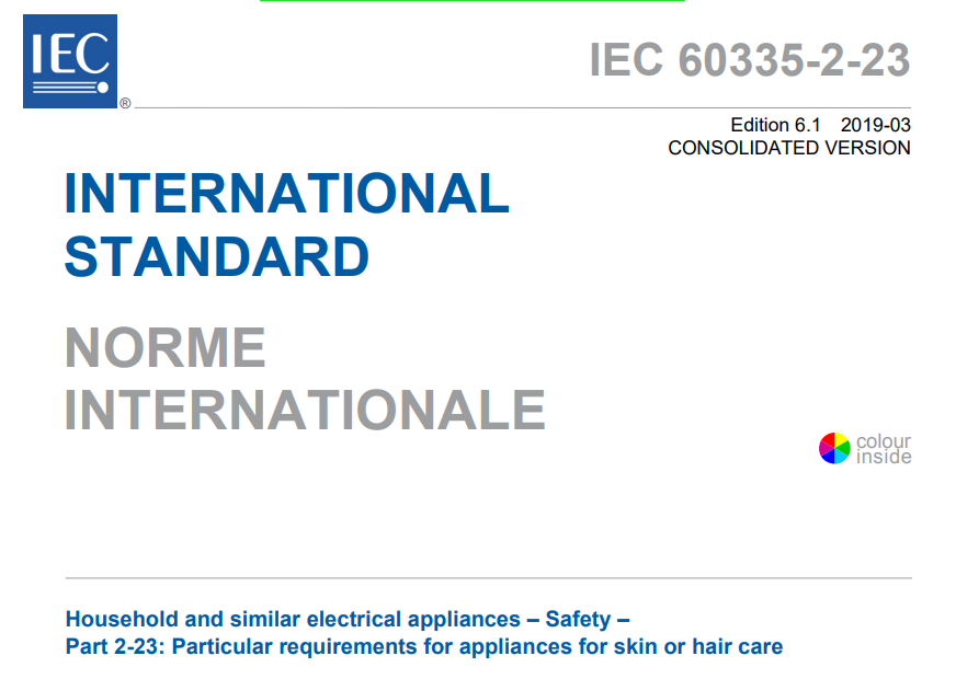 Standard IEC 60335-2-23